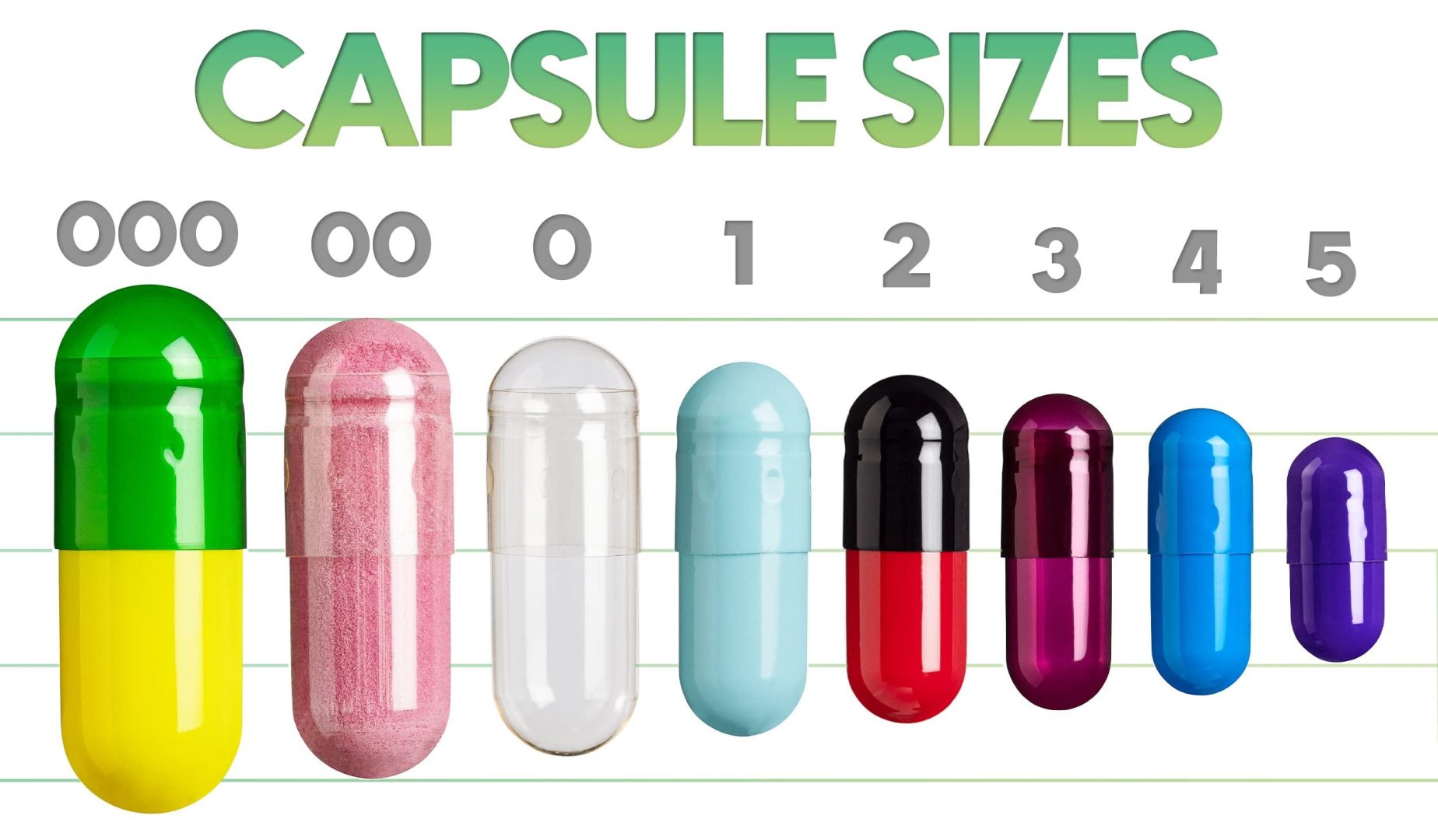 Capsule Sizes 101: Complete Capsule Size Chart and Buyer's Guide - Anxine